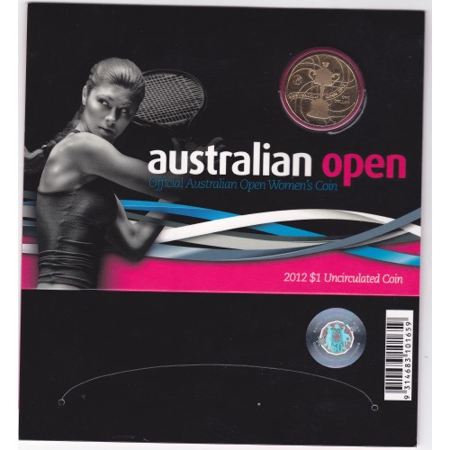 2012 $1 Official Australian Open Women’s Coin Toss Coin/Card