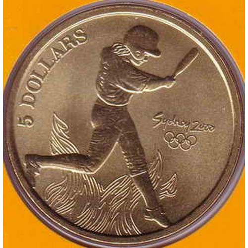 2000 $5 Softball Olympic Coin 16 of 28