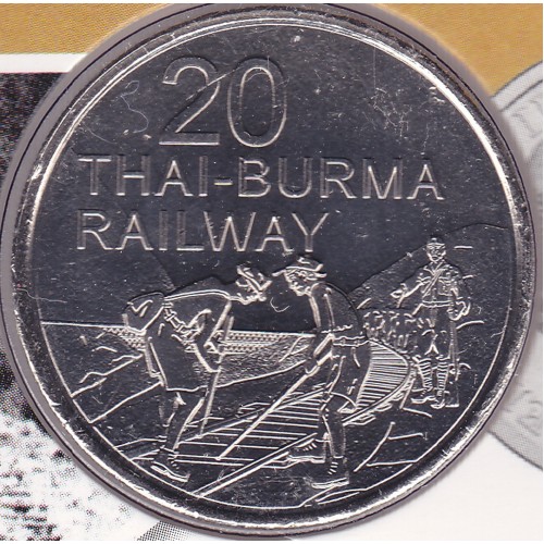 2016 20¢ Anzac To Afghanistan - Thai-Burma Railway Carded/Coin