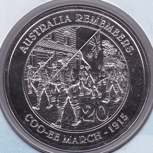 2015 20¢ Australia Remembers - Coo-ee March Carded/Coin
