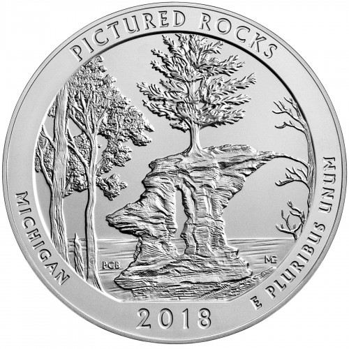 2018 US Beautiful Quarter Pictured Rocks National Lakeshore
