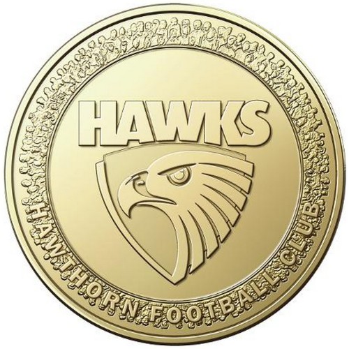 2023 $1 Australian Football League Hawthorn Hawks Coin